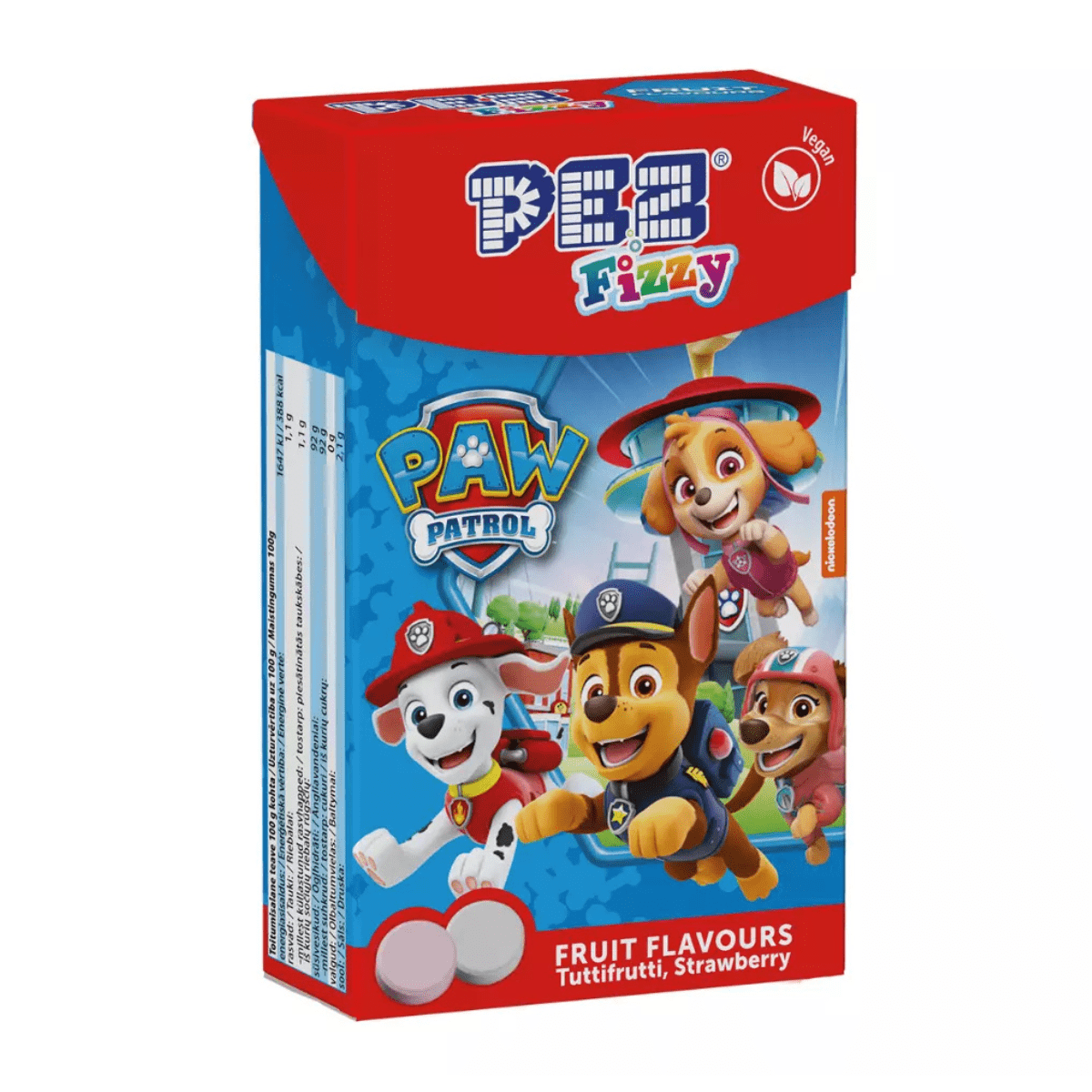 Pez Fizzy Paw Patrol Flip Top Box 30g – Blanda Drops AS